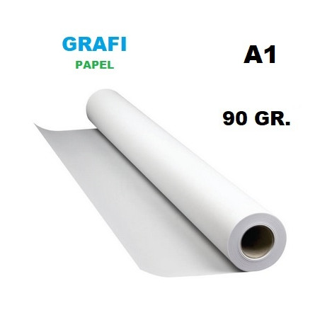 PAPEL PLOTTER BOND 90GR - 61CM X 40 MTS A1 (ROLLO) 24" GRAFI