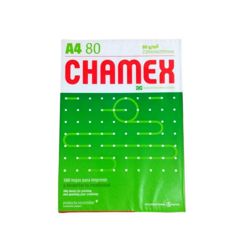 PAPEL BOND A4 80 GR CHAMEX